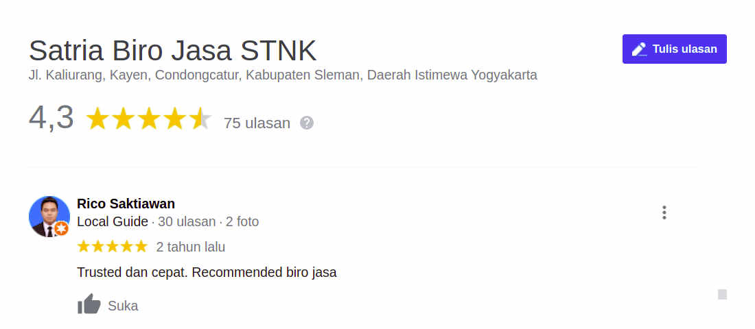 Biro Jasa STNK Bantul - Biro Jasa STNK Satria Jogjakarta